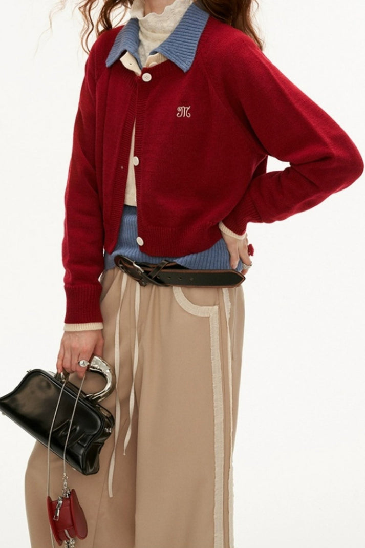 Vintage College Style Sweater Jacket – UrbanSheek