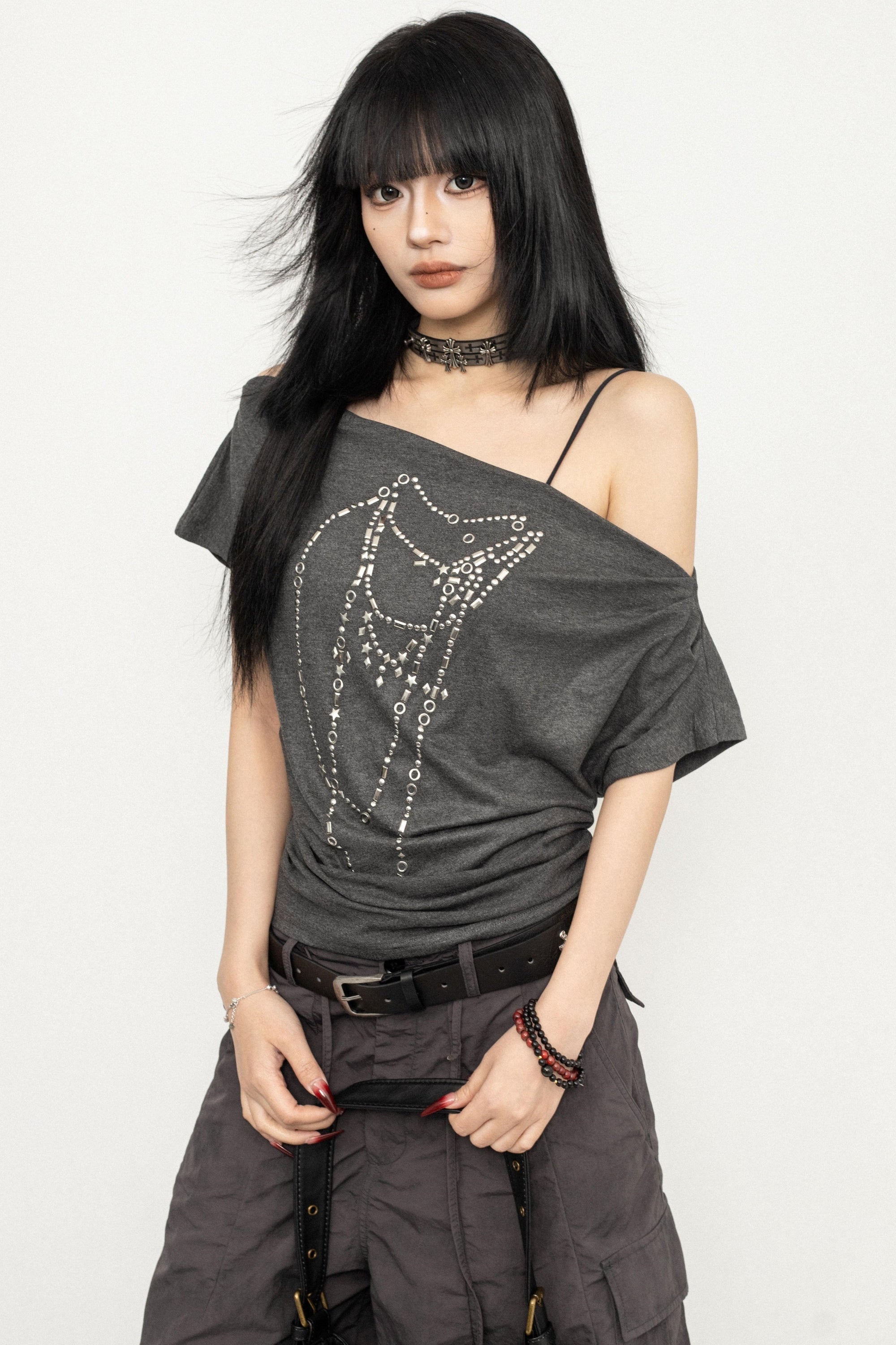 Slim Fit Slanted Neck Top – UrbanSheek