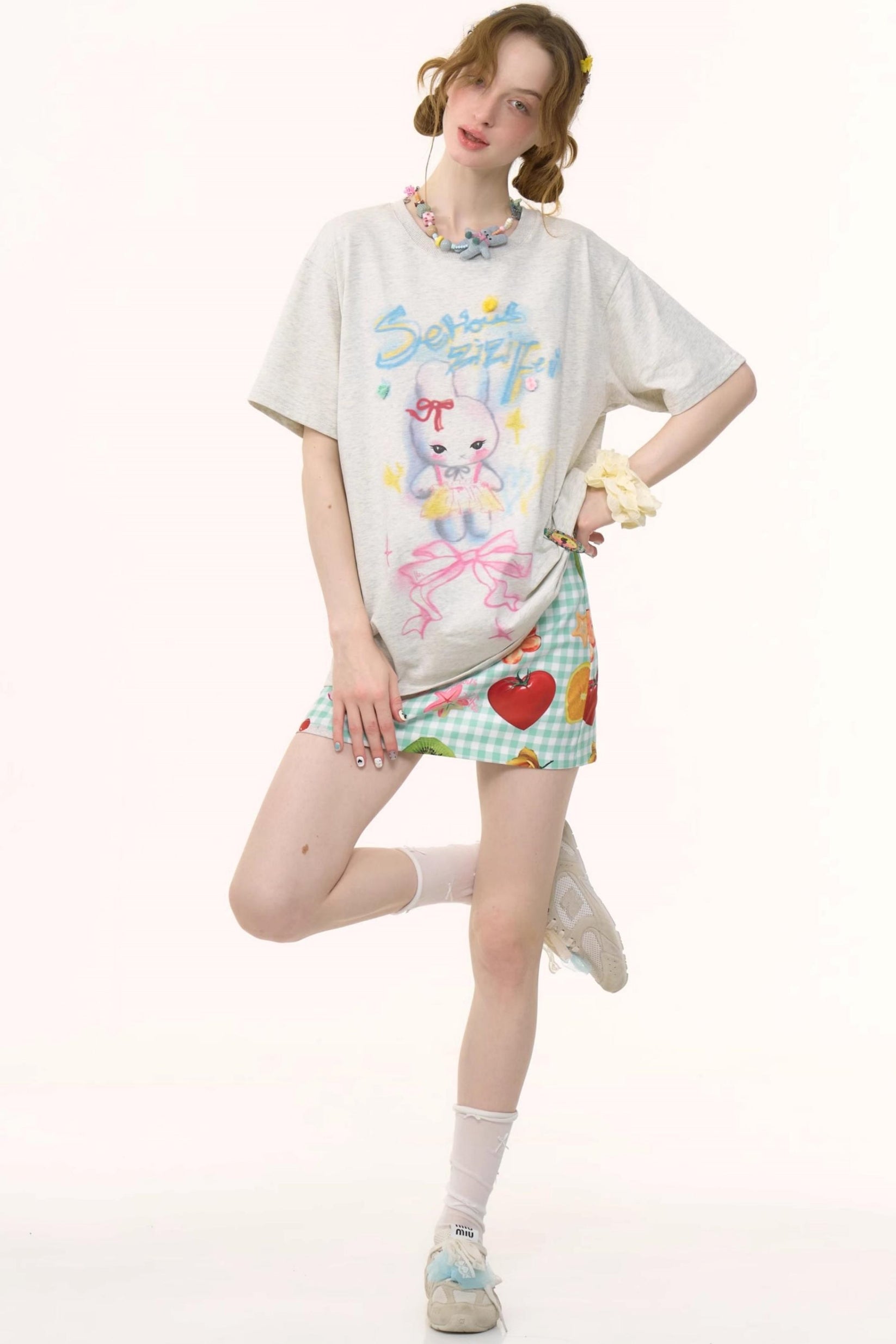 Retro Rabbit Loose Fit Tee – UrbanSheek