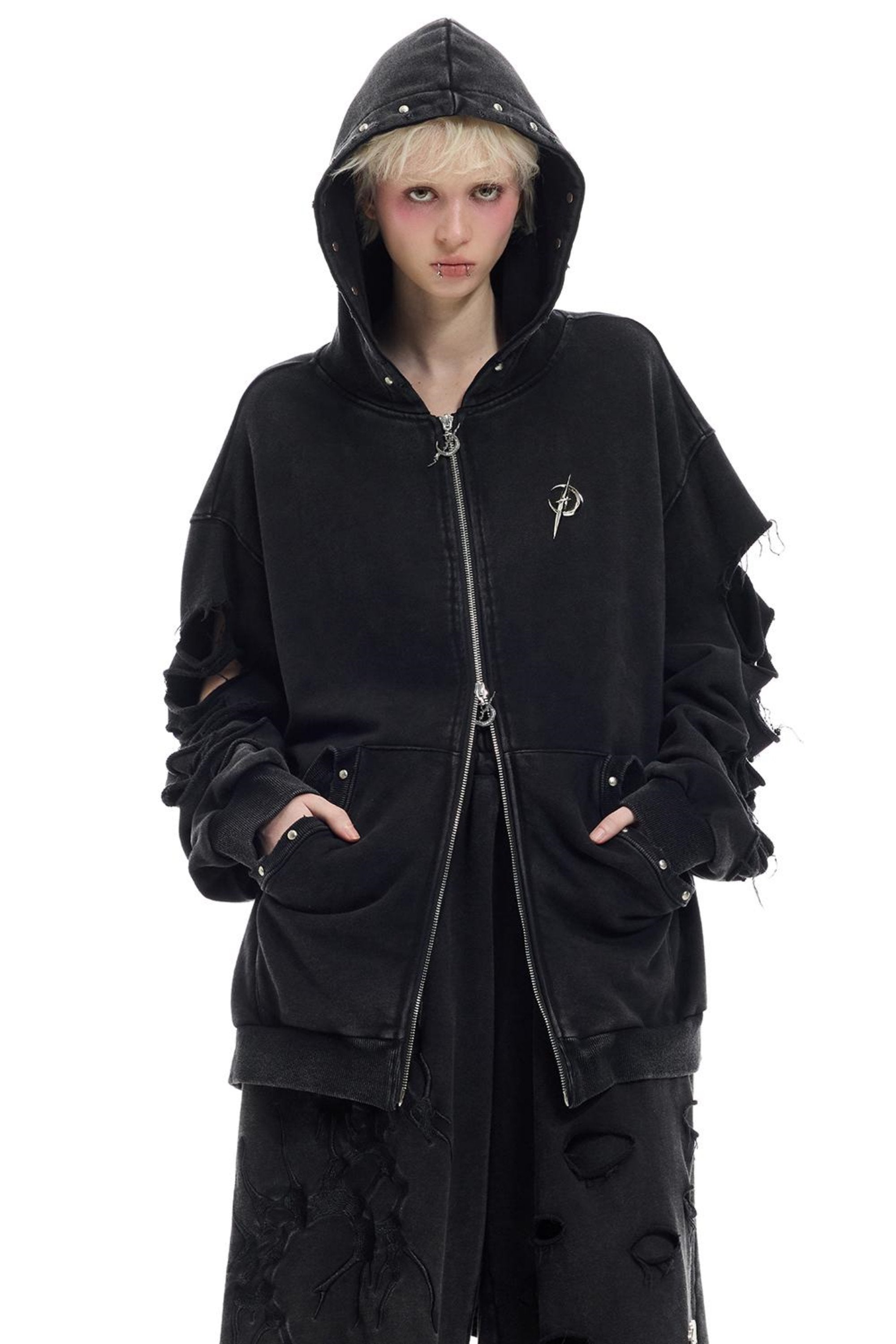 Studded Hole Hoodie – UrbanSheek