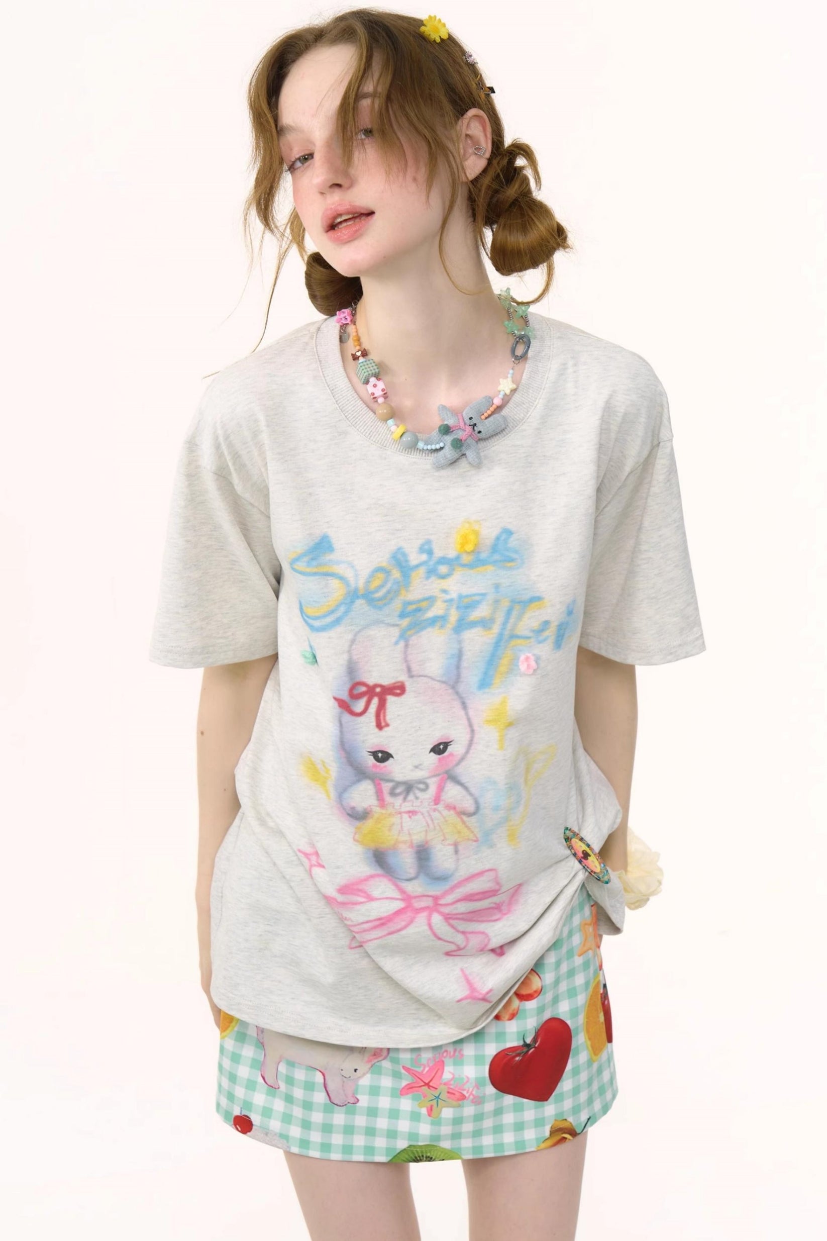Retro Rabbit Loose Fit Tee – UrbanSheek