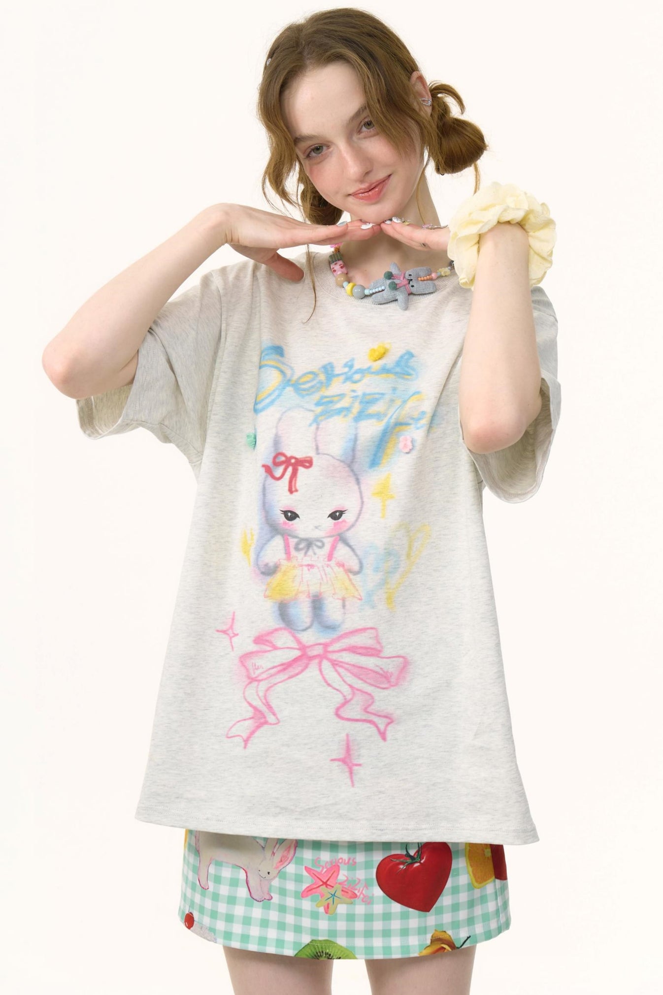 Retro Rabbit Loose Fit Tee – UrbanSheek