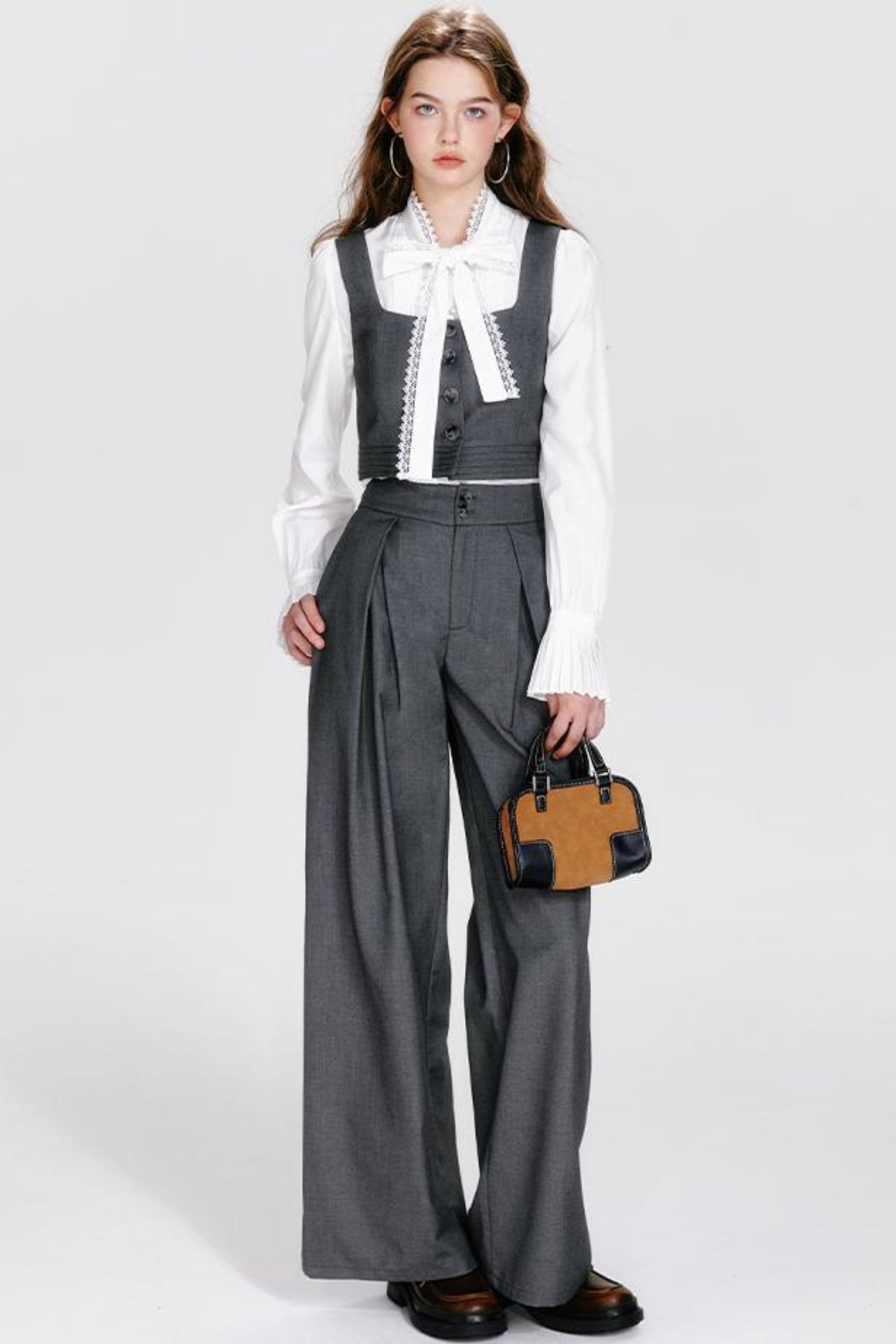 Vintage Ruffled Vest Set-Up – UrbanSheek