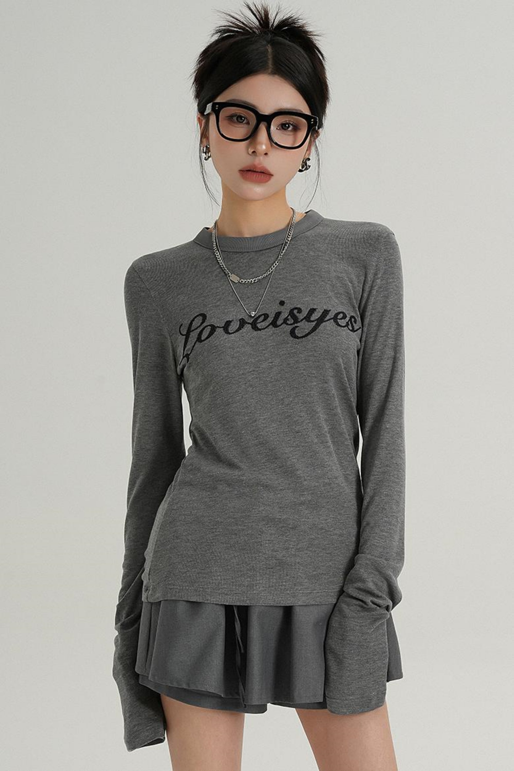 Long Sleeve Inner Layered Top – UrbanSheek