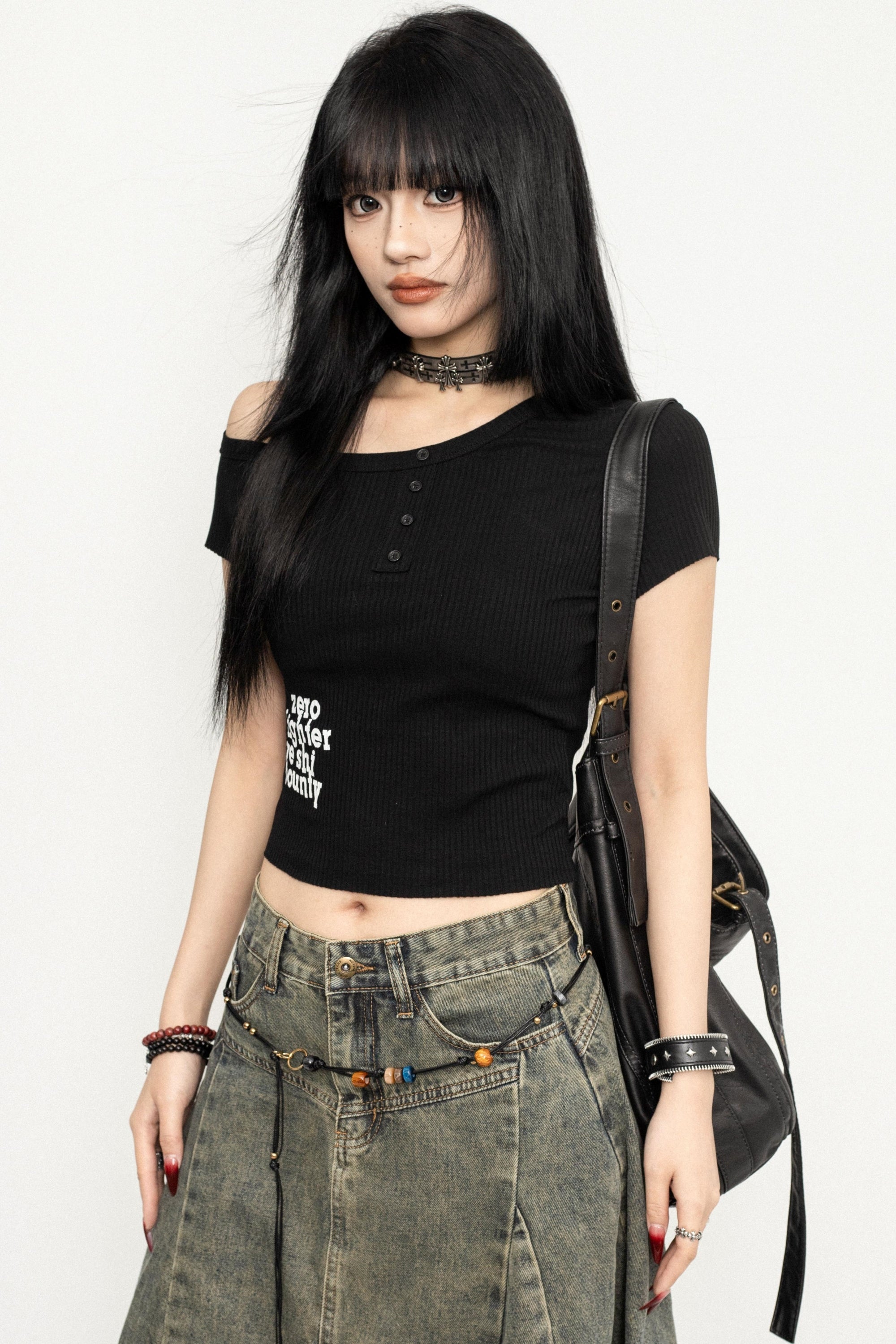 Vintage Shoulder Cut T-Shirt – UrbanSheek